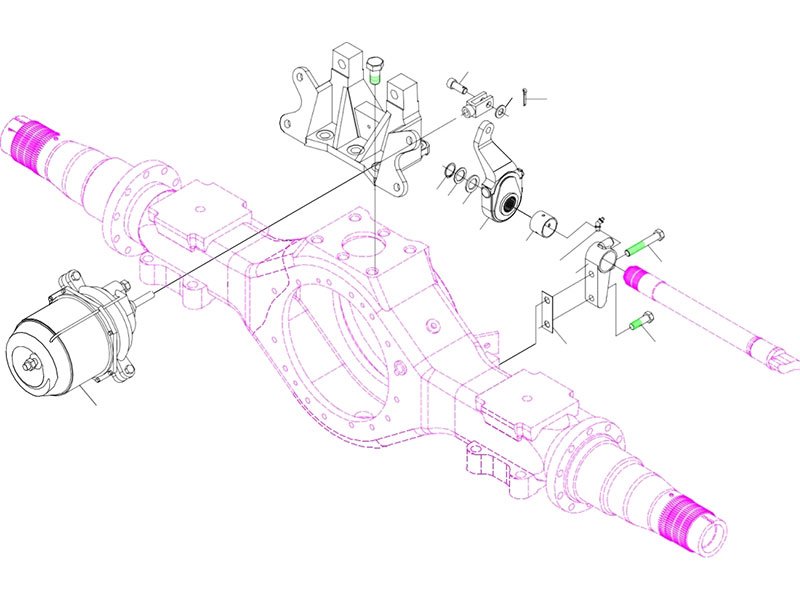 Shacman F2000&F3000 STR Drive Axle Brake Ⅱ,100% lowest factory price