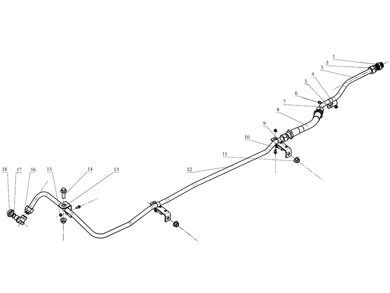 Shacman X6000 AIR COMPESSOR OUTER LINE/6×4 13L